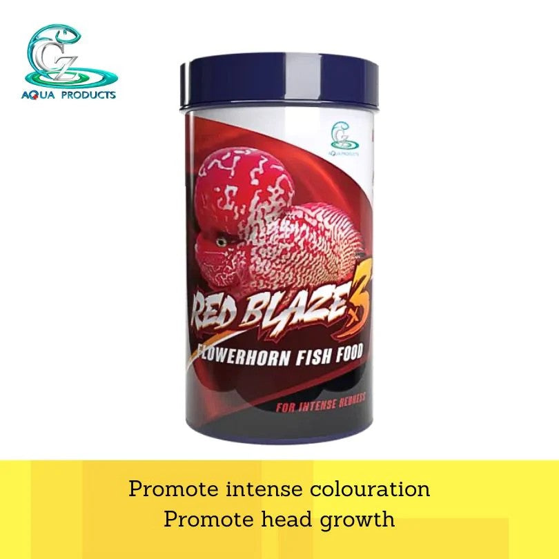 CZ Aqua Red blaze x3 100g (Intense Red Fish Food For Flowerhorn ...