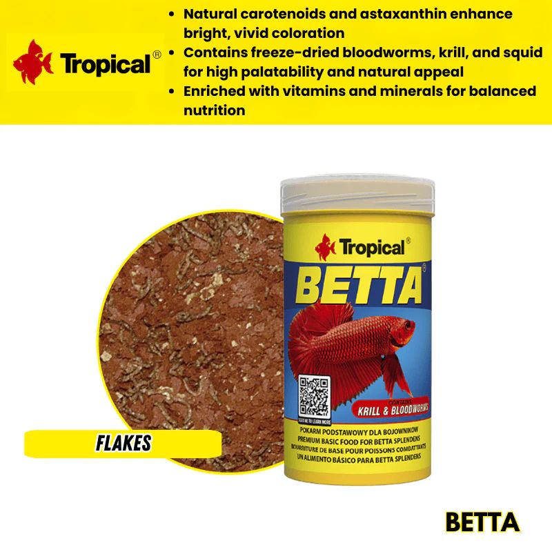 Tropical Betta Flakes (color booster) – Wildboar Fishroom